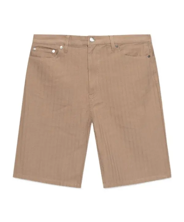 SAMSOE SAMSOE Striped Tailored Shorts - Brown