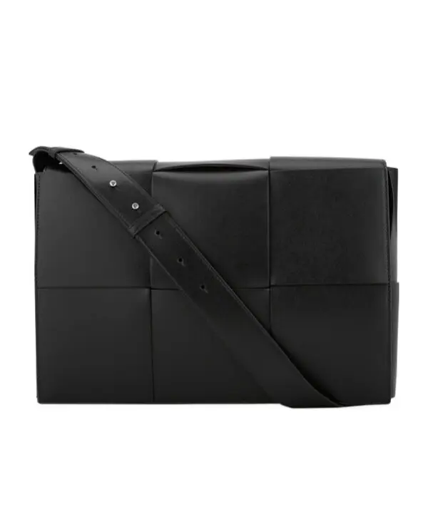 Bottega Veneta Geometric Shoulder Bag - Black