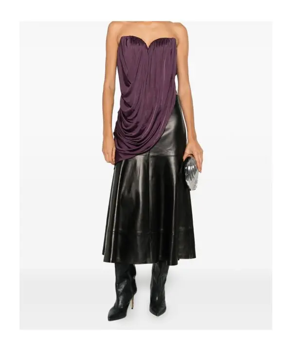 Giuseppe Di Morabito Draped Asymmetrical Top - Red