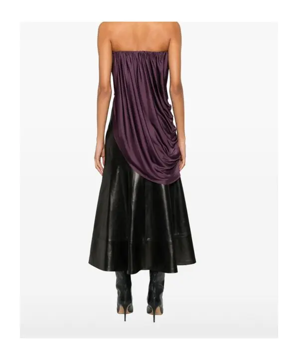 Giuseppe Di Morabito Draped Asymmetrical Top - Red