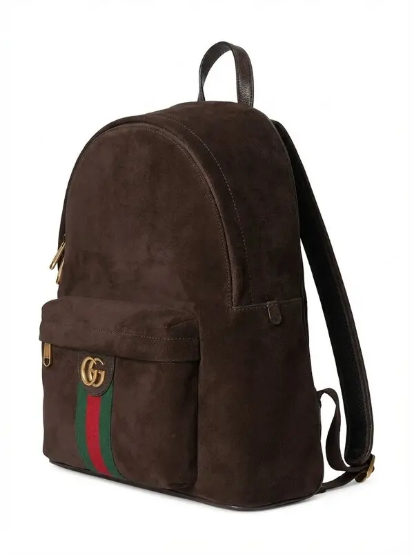 Gucci Ophidia Medium Backpack - Dark Brown
