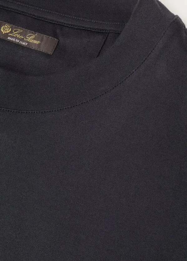 Loro Piana Short-sleeved Crewneck T-shirt - Navy Blue