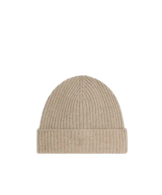 Celine Triomphe Beanie In Scottish Cashmere - Nude