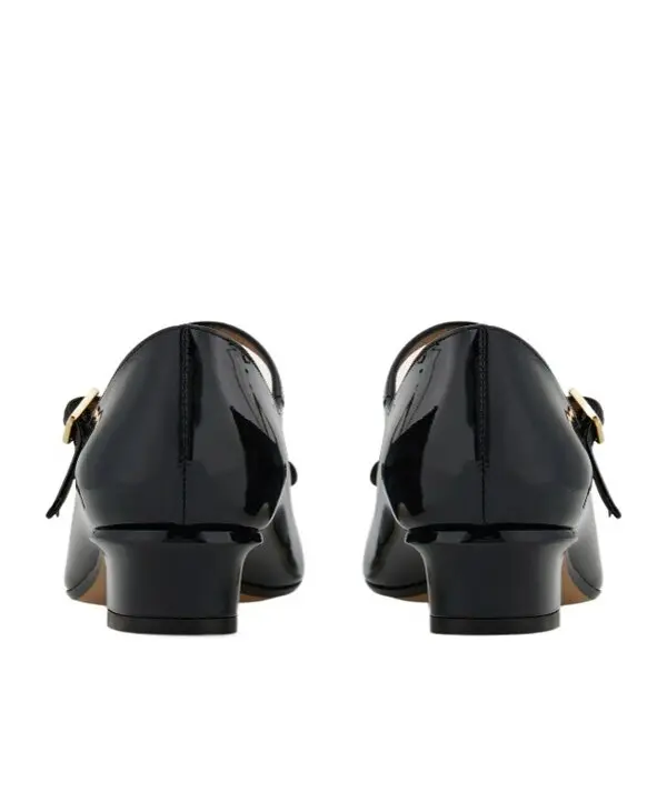 FERRAGAMO Mary Jane Shoes With Vara Bow - Black