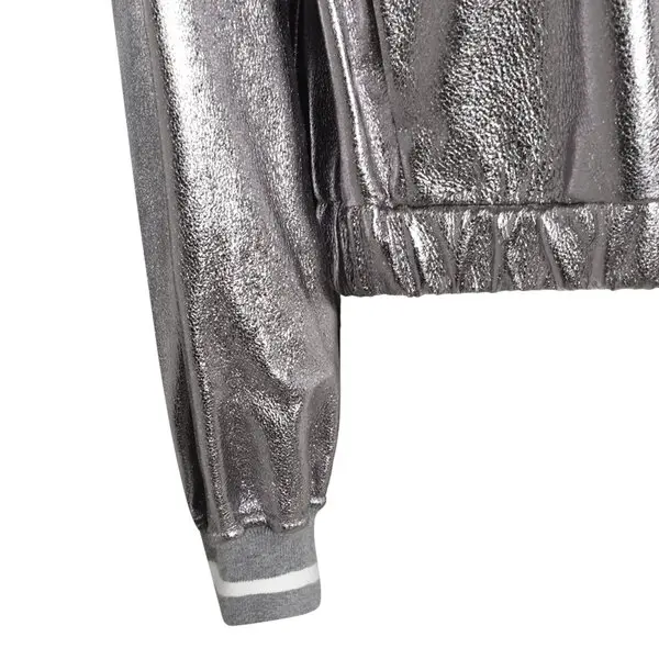 Brunello Cucinelli Metallic Zipped Bomber Jacket
