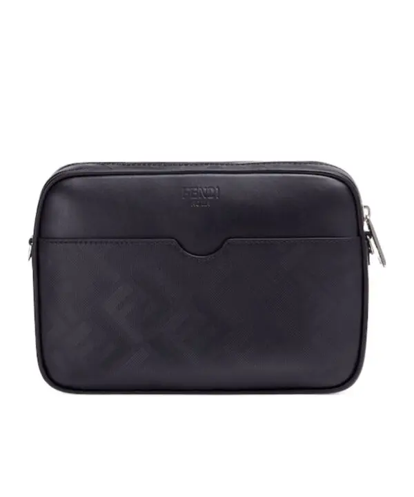 Fendi Shadow Camera Crossbody Bag - Black