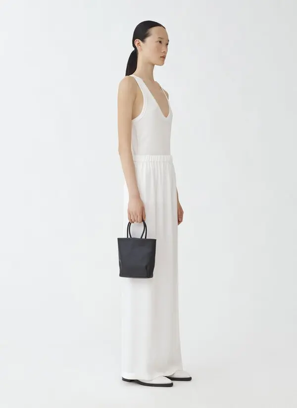 Fabiana Filippi Maxi Skirt With Elastic Waist And Slit Detail