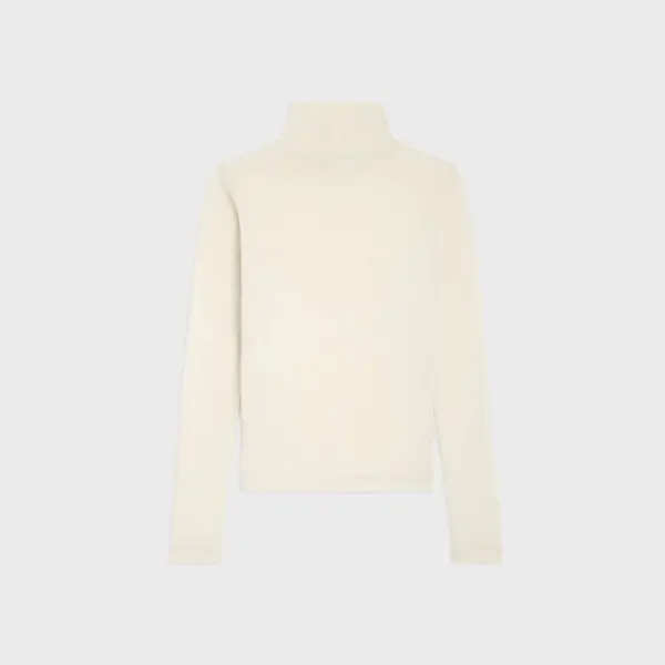 Celine Wool Jersey Turtleneck With Triumph Embroidery