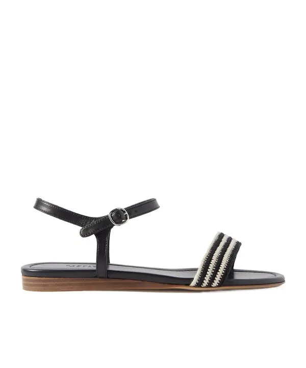 Gabriela Hearst Alexi Crocheted Sandals - Black