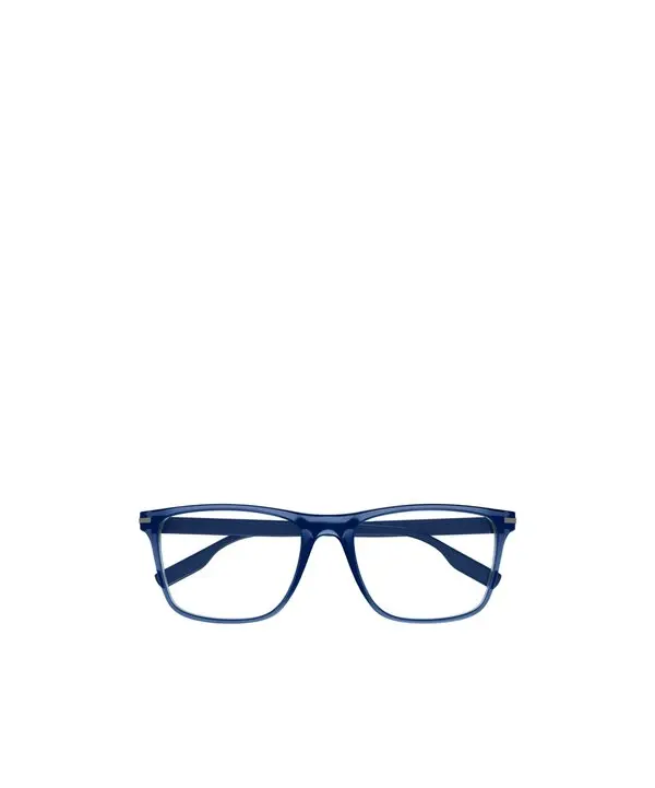 Montblanc Eyewear Square Frame Glasses - Blue