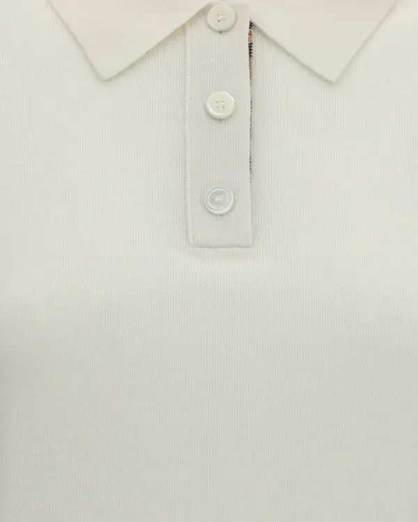 Burberry Short Sleeve Knit Polo Shirt