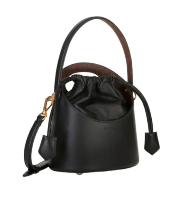 Etro Drawstring Mini Bucket Bag - Black