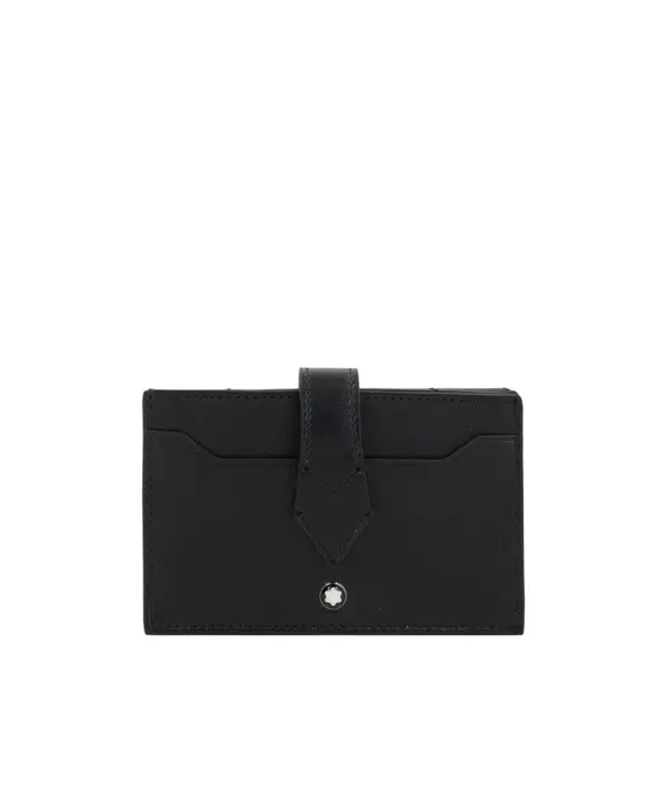 Montblanc Logo Plaque Card Holder - Black