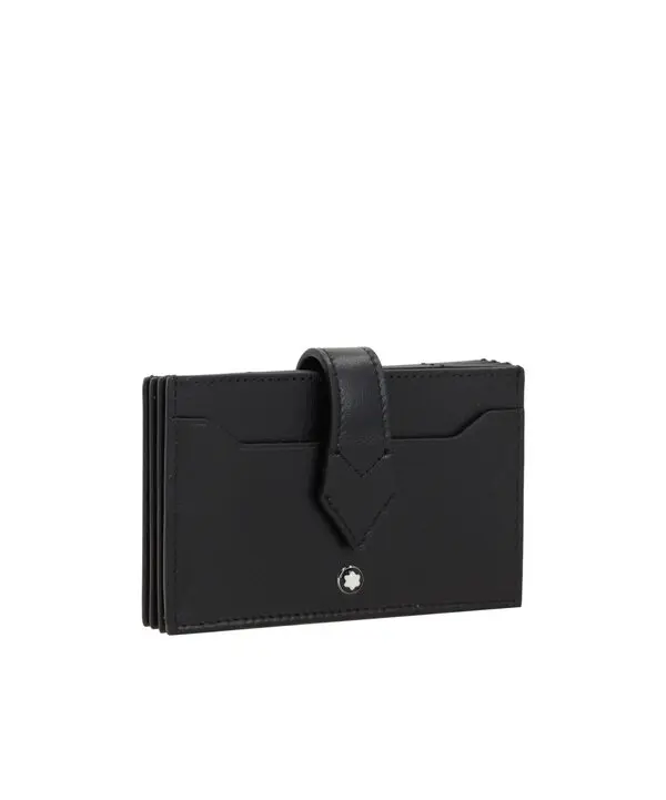 Montblanc Logo Plaque Card Holder - Black