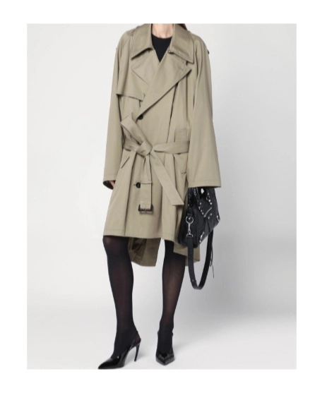 Balenciaga Double-breasted Belted Coat
