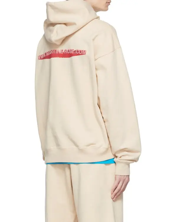 Martine Rose Logo Print Drawstring Hoodie