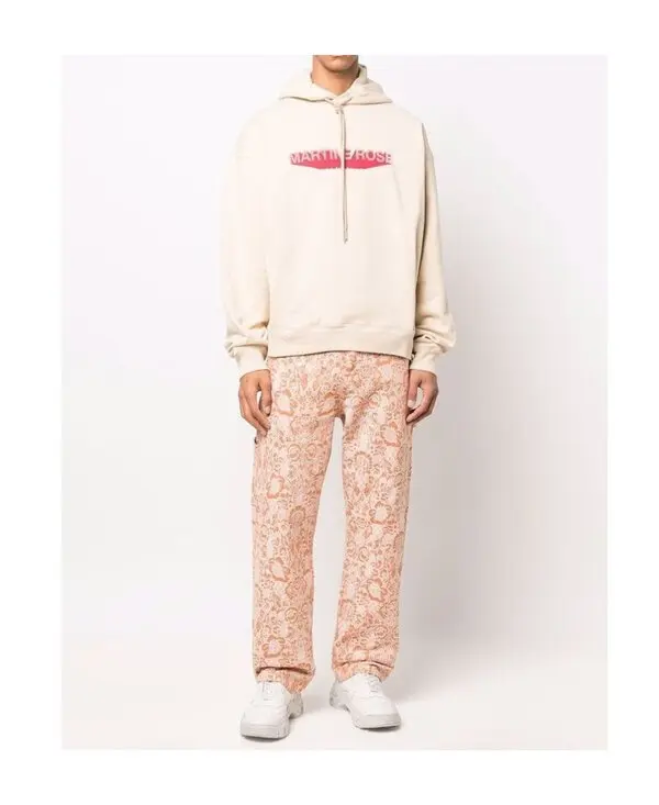 Martine Rose Logo Print Drawstring Hoodie