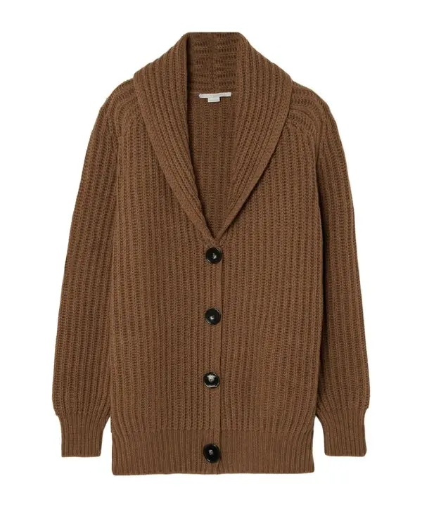 Stella McCartney Oversized Ribbed Wool Cardigan