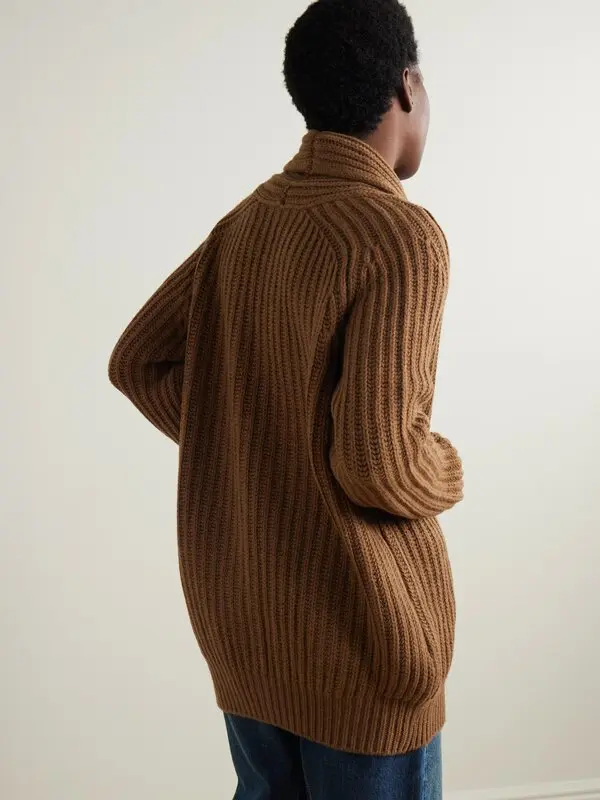 Stella McCartney Oversized Ribbed Wool Cardigan