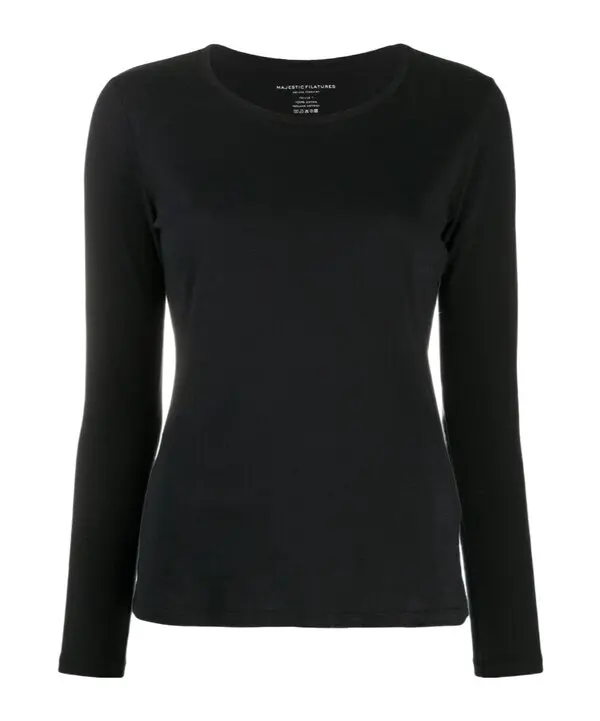 Majestic Filatures Long-sleeved T-shirt - Black
