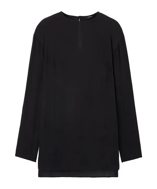 Wardrobe.NYC Sheer Split-cuff Blouse