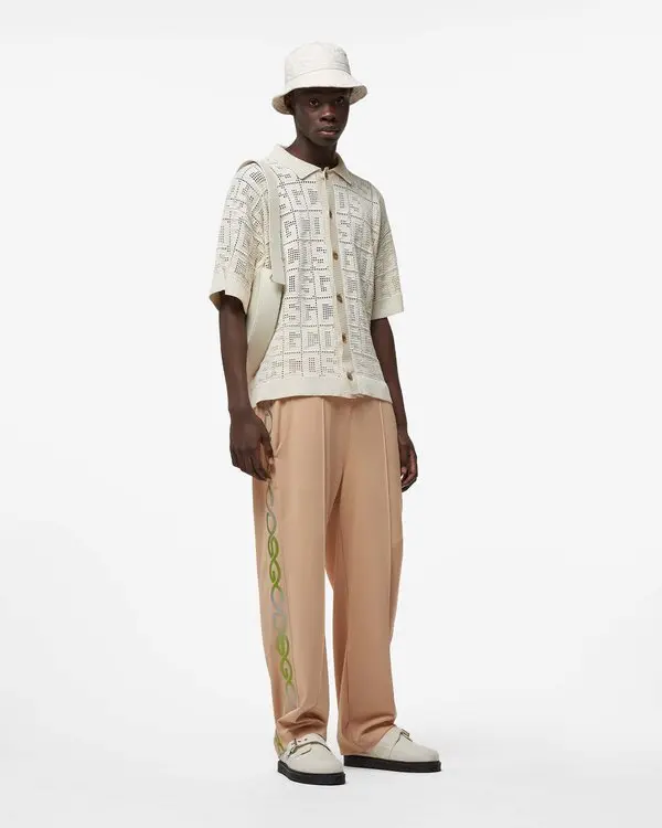 Gcds Straight Leg Track Pants - Nude