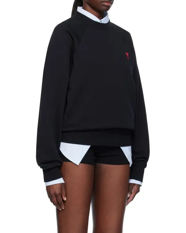 AMI Paris De Coeur Crewneck Sweatshirt