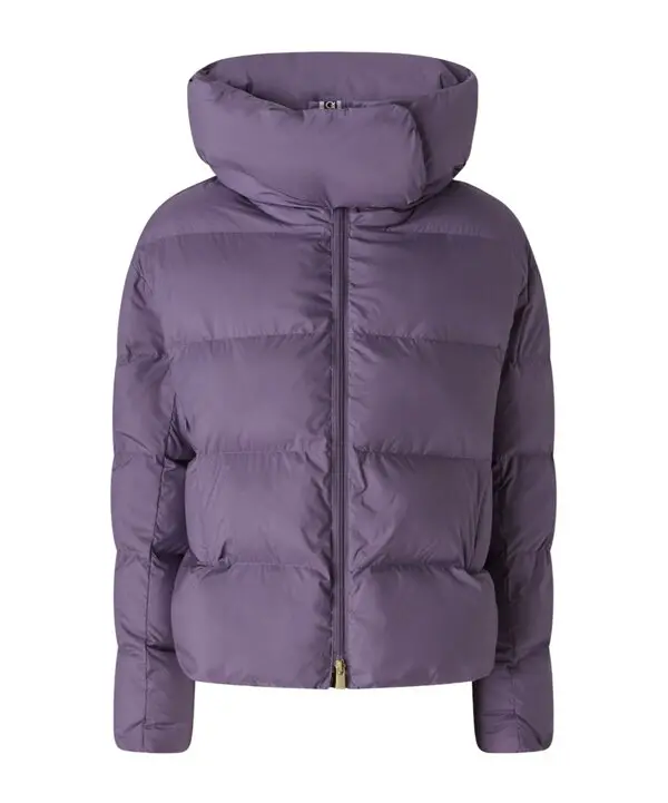Pinko Hooded Puffer Jacket With Two-way Zip Closure - Black