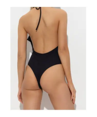 Balmain Ruffled Halterneck Swimsuit