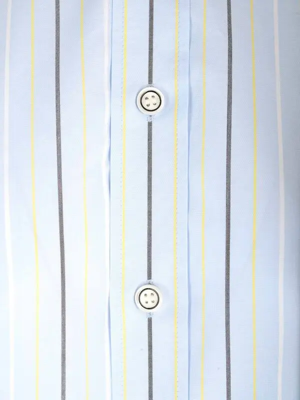 Marni Striped Long Sleeve Shirt With Lapel