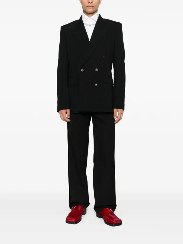 Casablanca Pleated Side-stripe Trousers