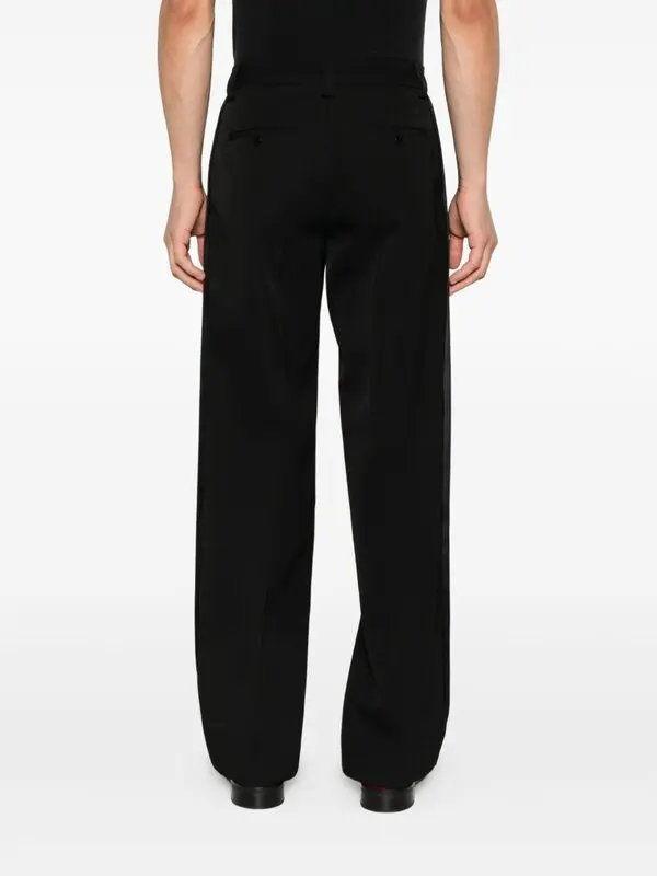 Casablanca Pleated Side-stripe Trousers