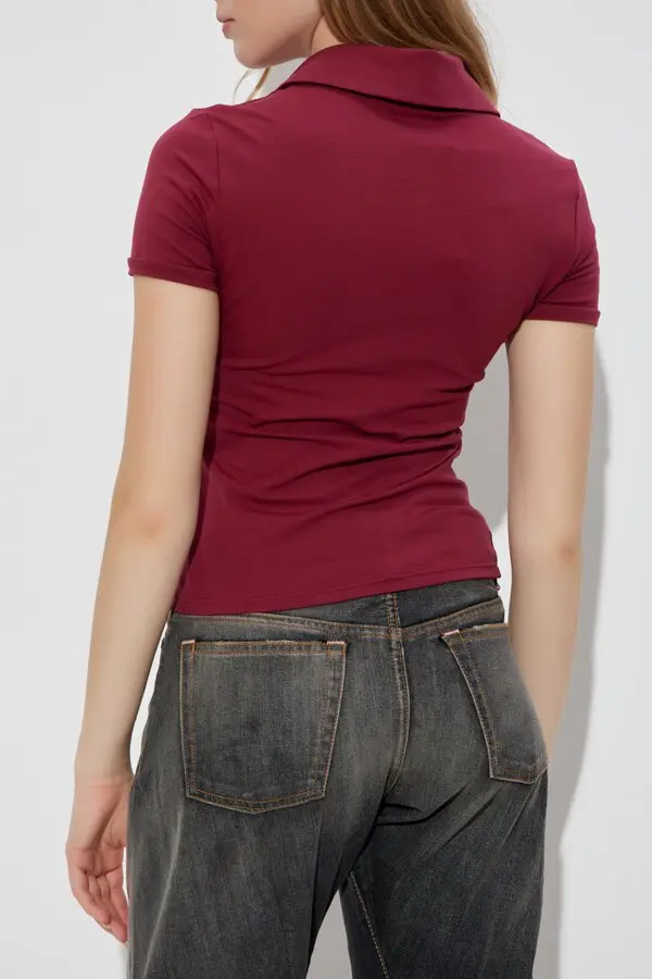MISBHV V-neck Logo Polo Top