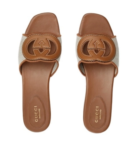Gucci Interlocking G Slide Sandals