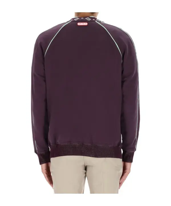 Casablanca Logo-trim Crewneck Sweatshirt - Black