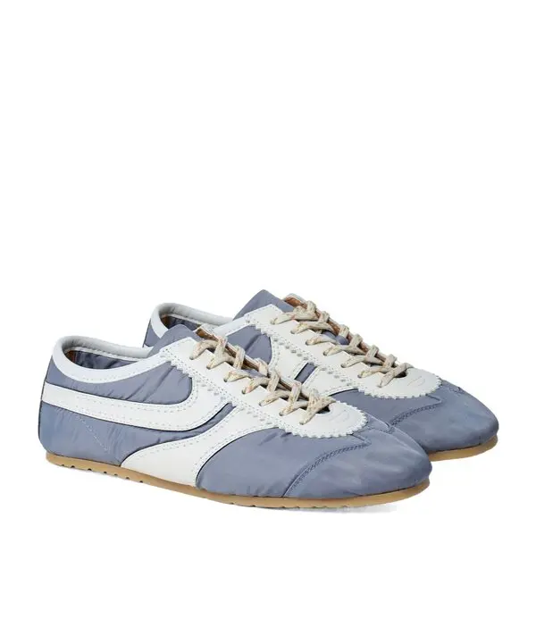 Dries Van Noten Panelled Leather And Shell Low-top Sneakers - White