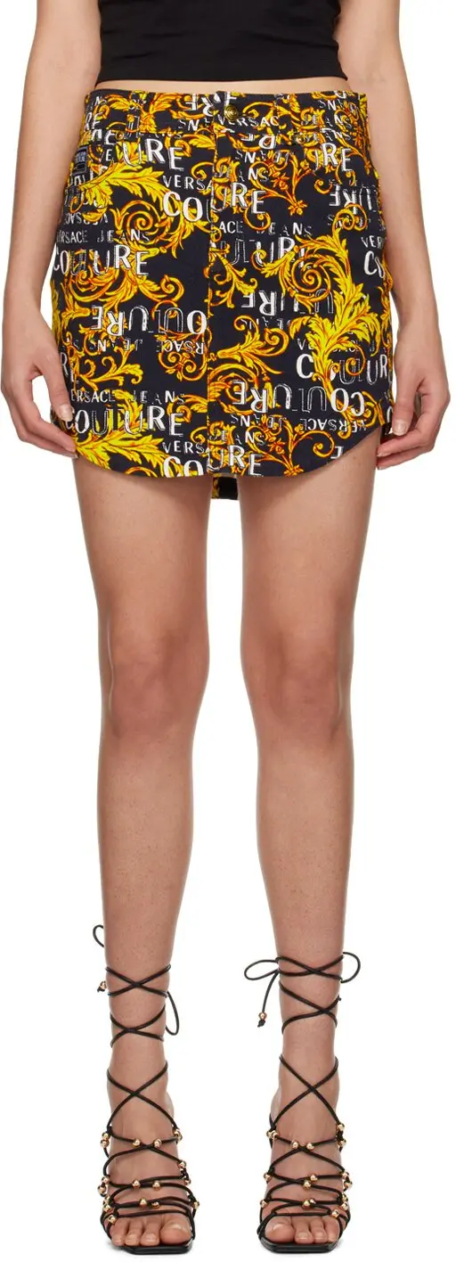 Versace Printed Mini Skirt