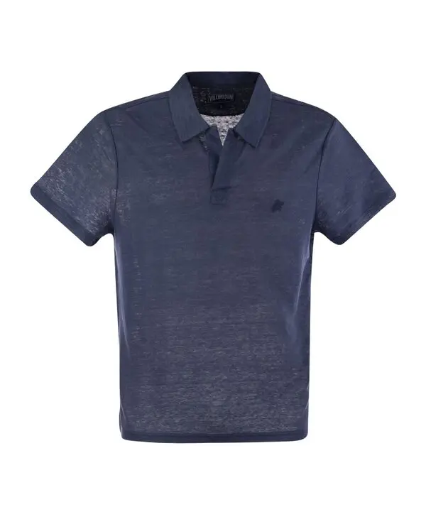 Vilebrequin Linen Short-sleeve Polo Shirt