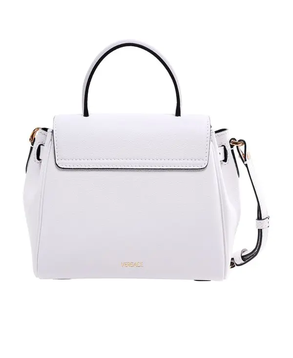 Versace La Medusa Small Top Handle Bag - White