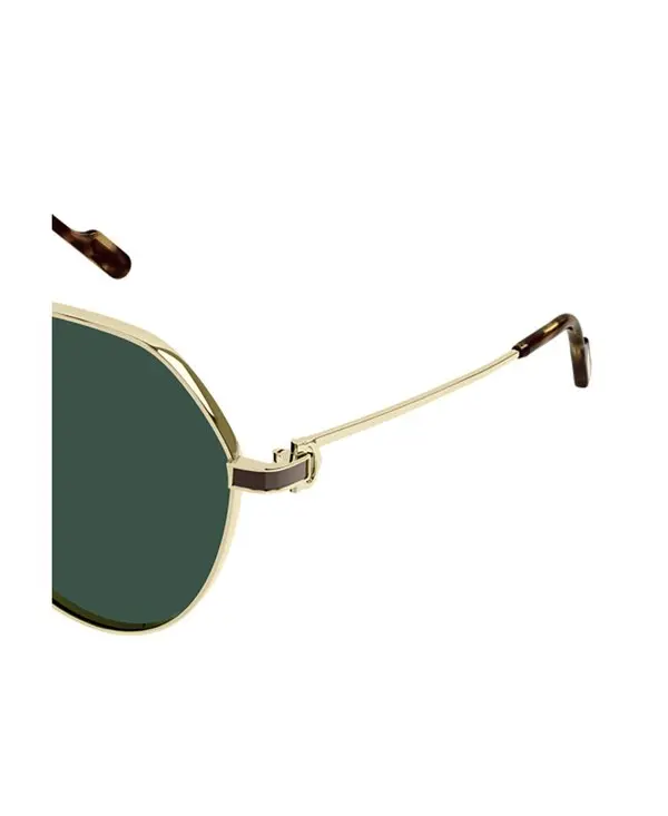 Cartier Aviator Frame Sunglasses - Green
