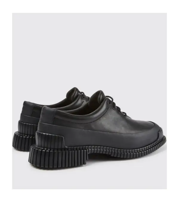 Camper Pix Round Toe Lace-up Shoes - Black