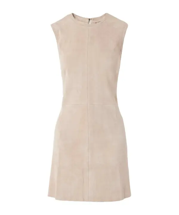 Stouls Paneled Suede Mini Dress