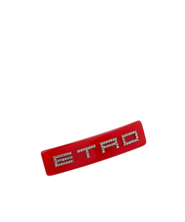 Etro Logo Barrette - Red