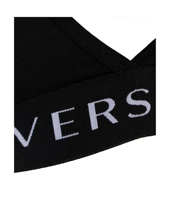 Versace Logo-print Bra