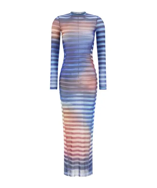 JEAN PAUL GAULTIER Air Print Long Sleeve Dress