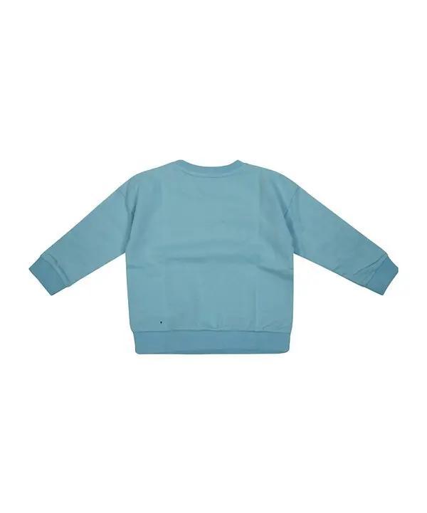 Moschino Round Neck Long Sleeve Sweater With Logo Detail