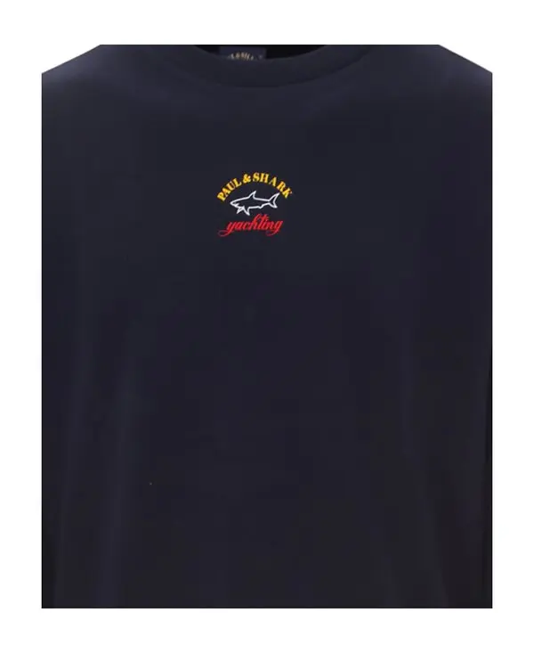 PAUL  SHARK Logo-print Cotton Sweatshirt