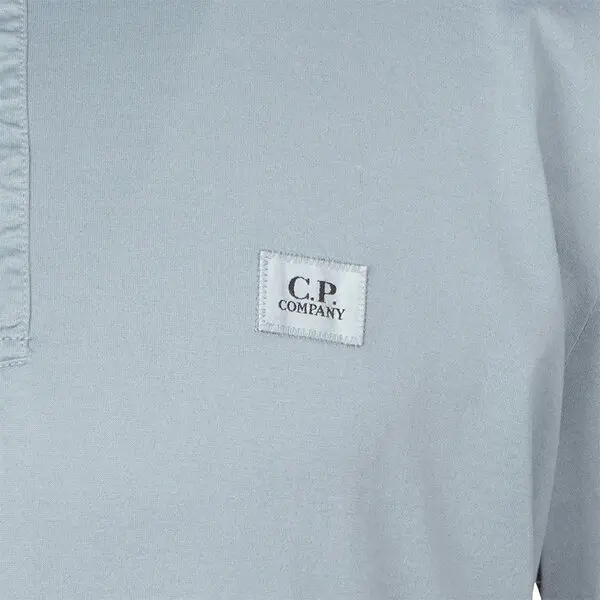 C.P. COMPANY Logo-patch Polo Shirt - Gray