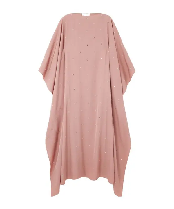 Stella McCartney Rhinestone Embellished Crepe Kaftan