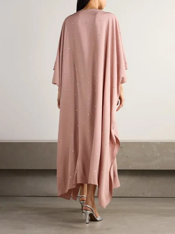 Stella McCartney Rhinestone Embellished Crepe Kaftan